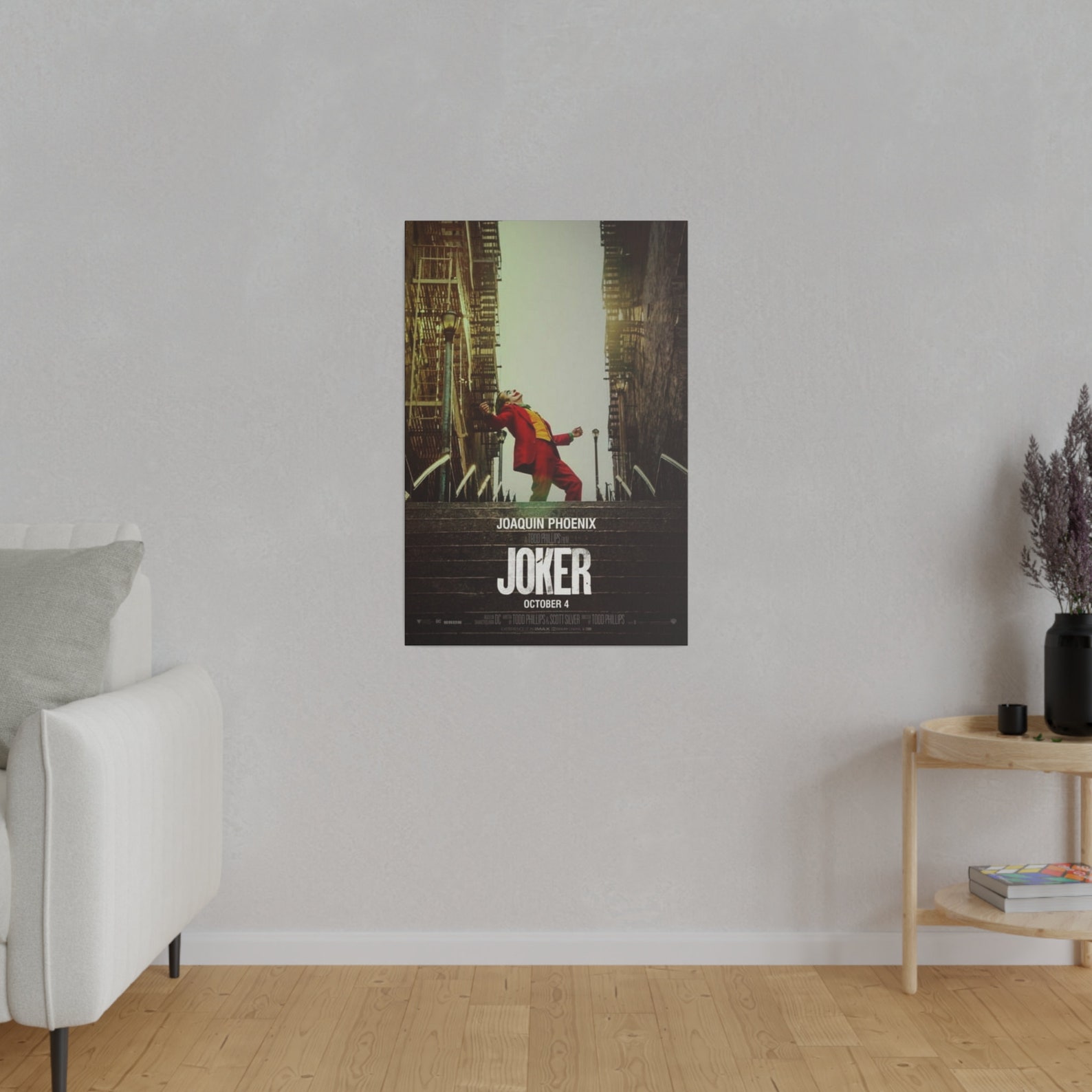 Joker Stairs Movie Poster Custom Canvas Wall Print - Etsy