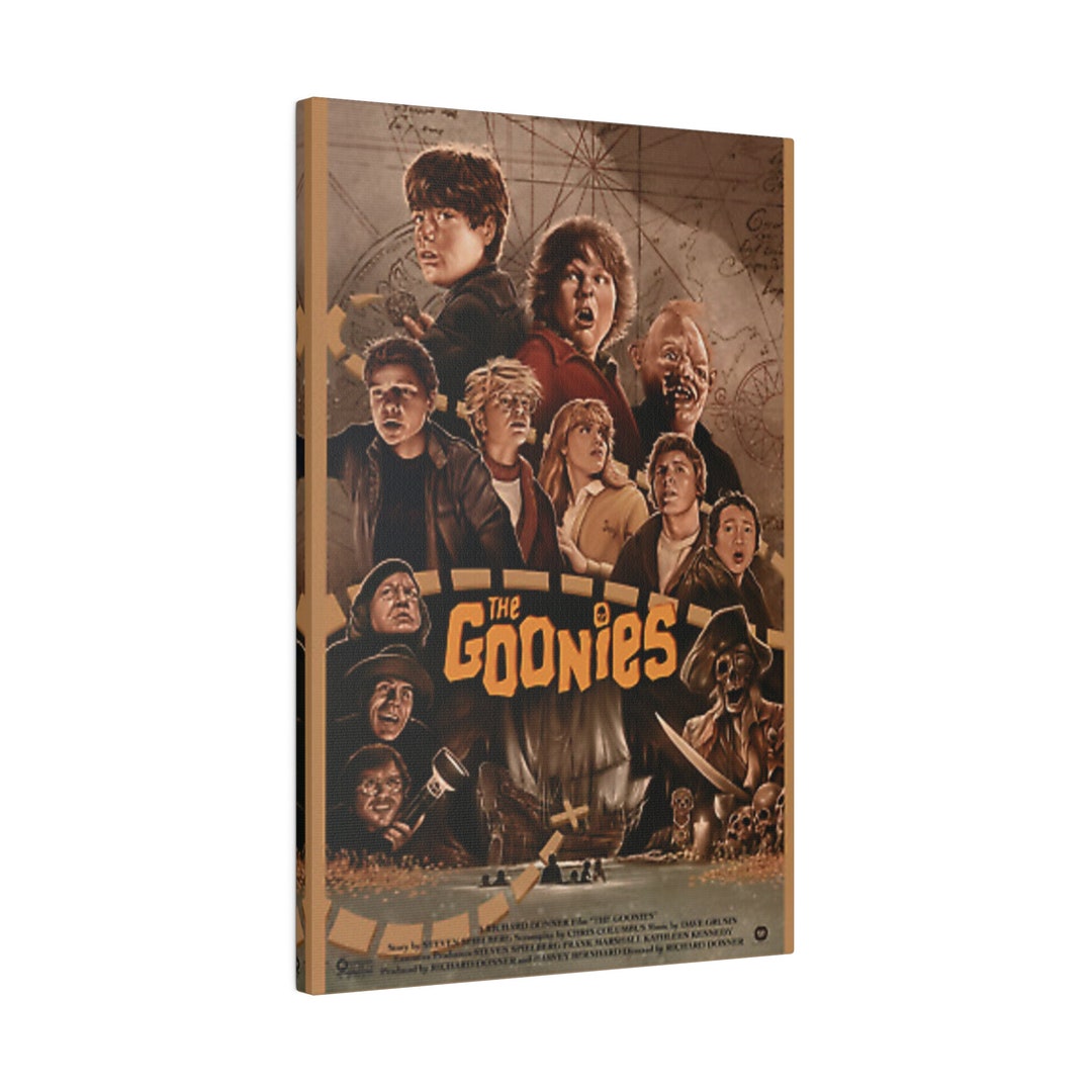 The Goonies Animated Movie Poster Custom Canvas Wall Print - Etsy