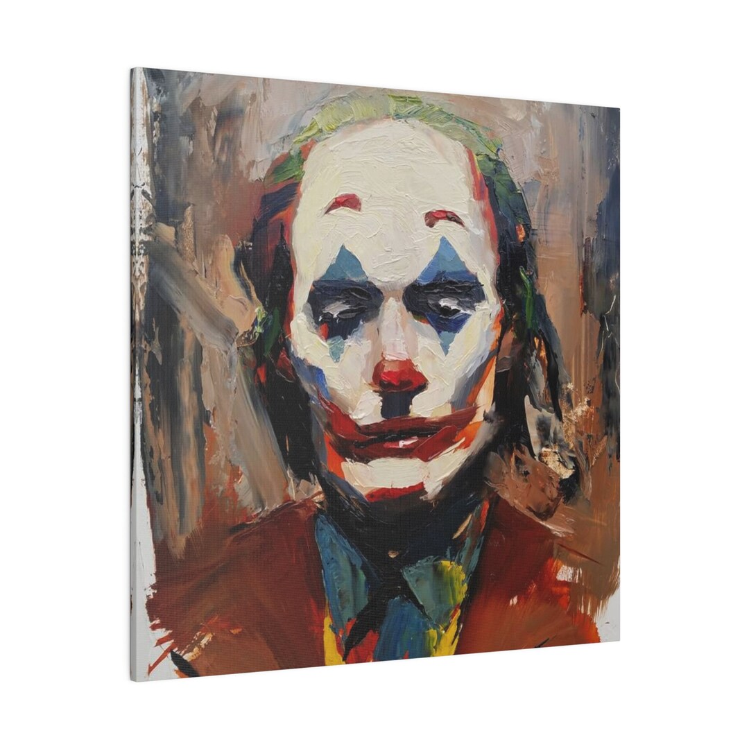 Joker Abstract Color Oil Painting Custom Canvas Wall Print - Etsy