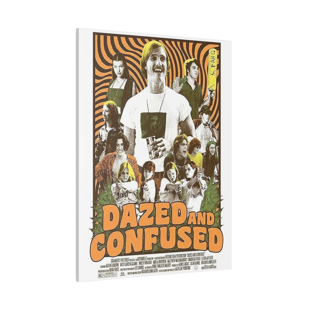 Dazed and Confused Movie Poster Custom Canvas Wall Print - Etsy