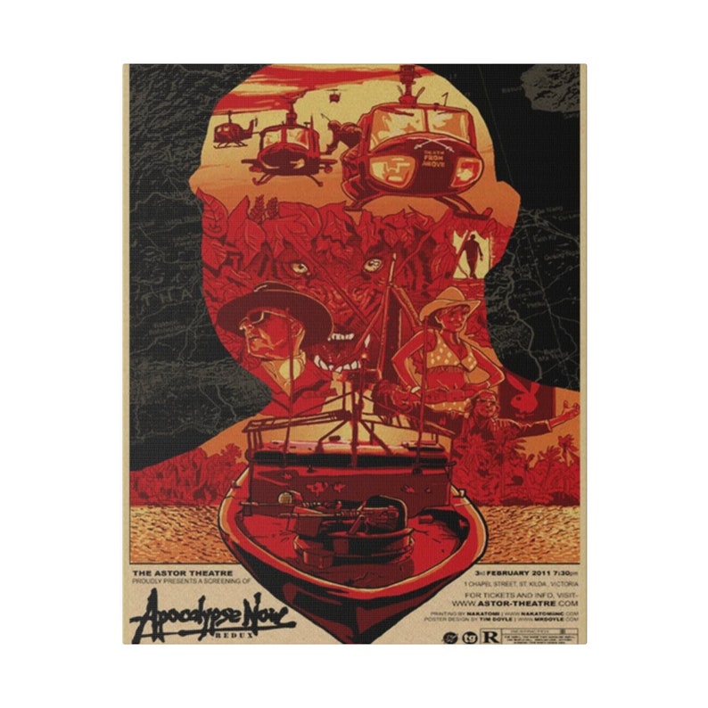 Apocalypse Now Abstract Movie Poster Custom Canvas Wall Print - Etsy
