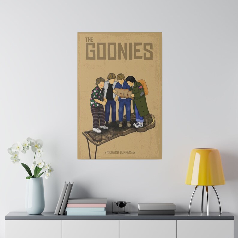 The Goonies Abstract Animated Poster Custom Canvas Wall Print - Etsy