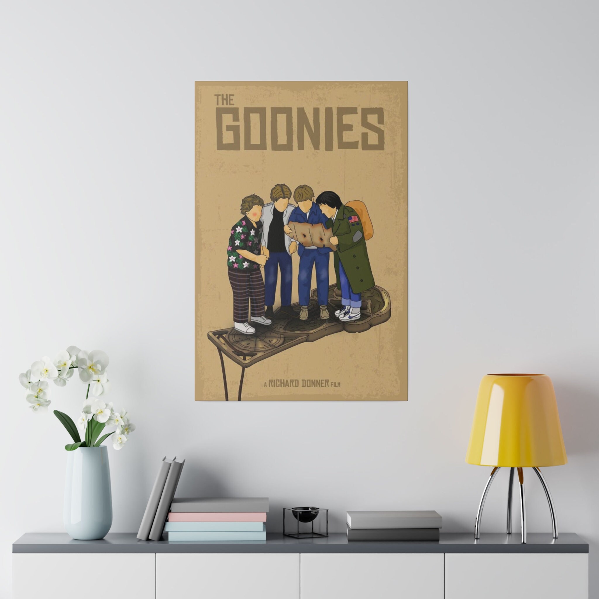 The Goonies Abstract Animated Poster Custom Canvas Wall Print - Etsy