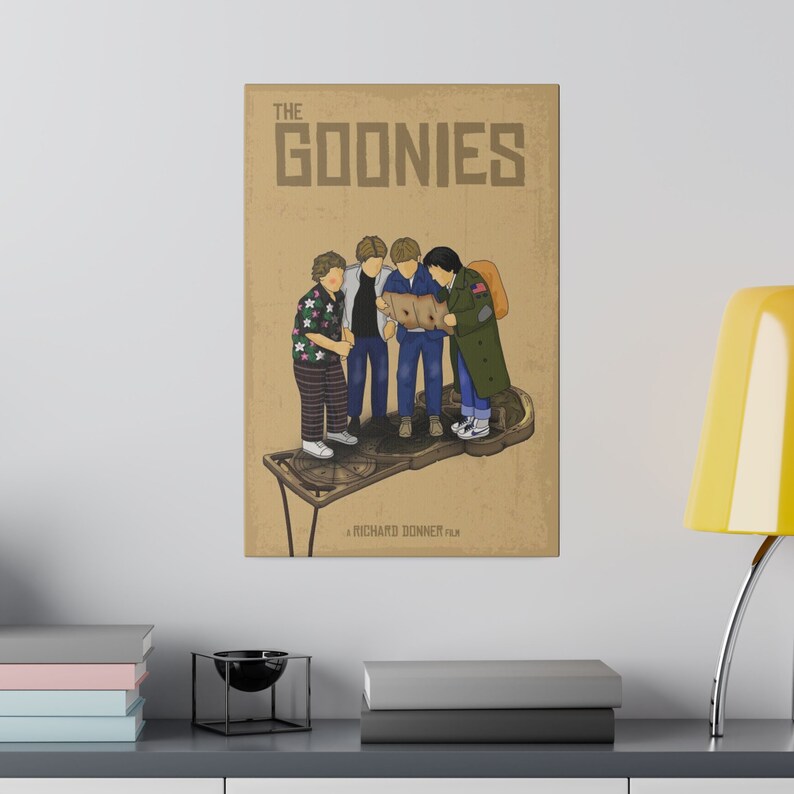 The Goonies Abstract Animated Poster Custom Canvas Wall Print - Etsy