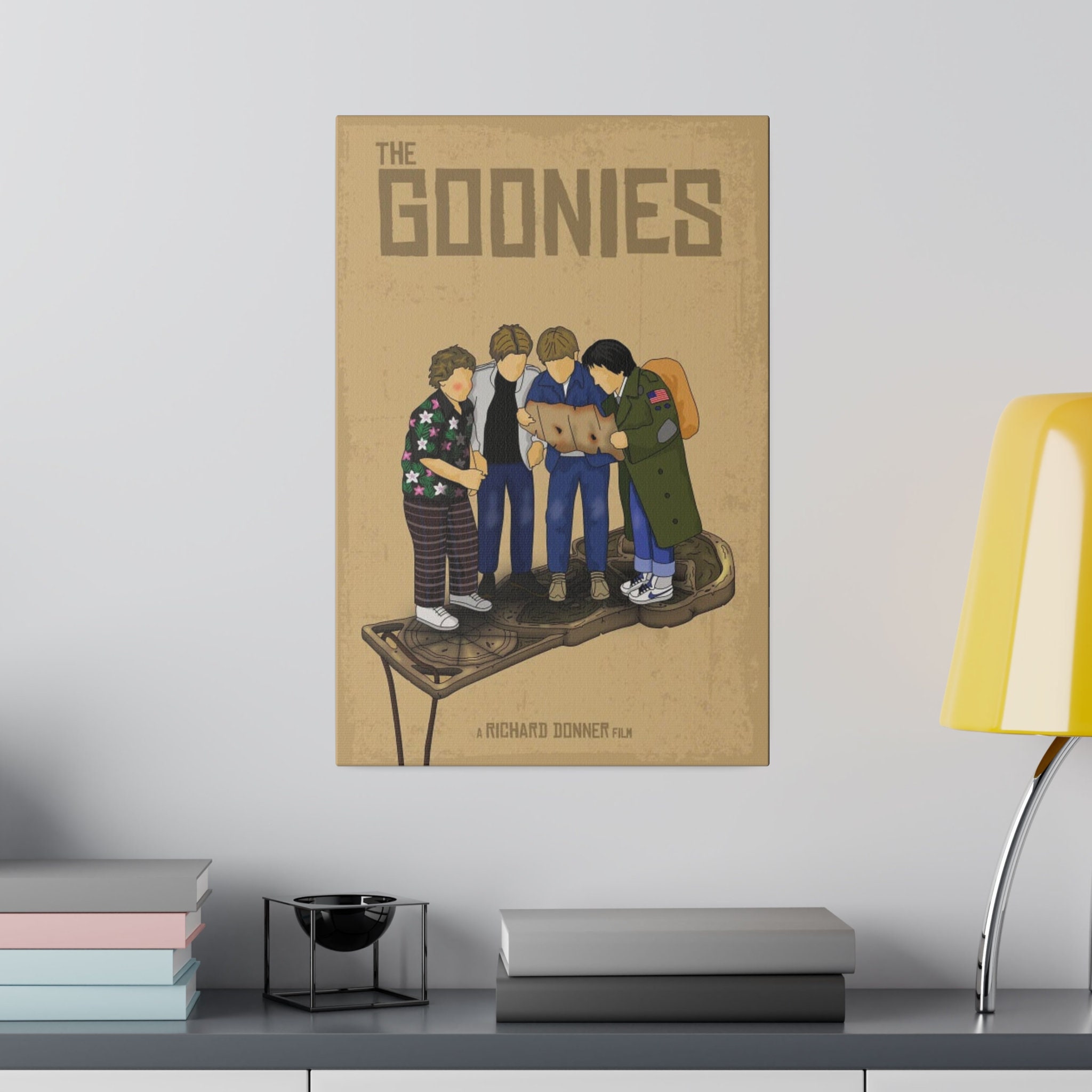 The Goonies Abstract Animated Poster Custom Canvas Wall Print - Etsy