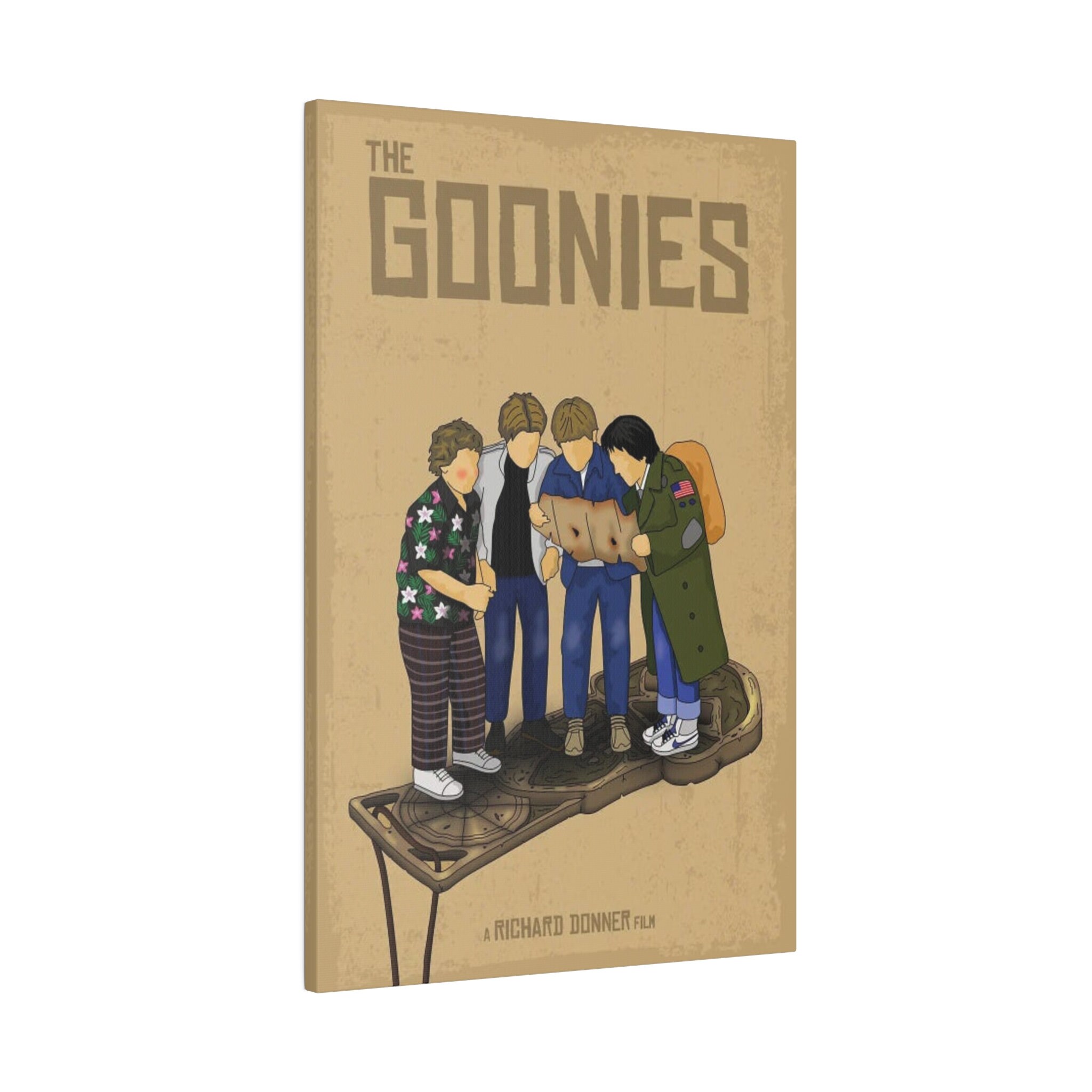 The Goonies Abstract Animated Poster Custom Canvas Wall Print - Etsy