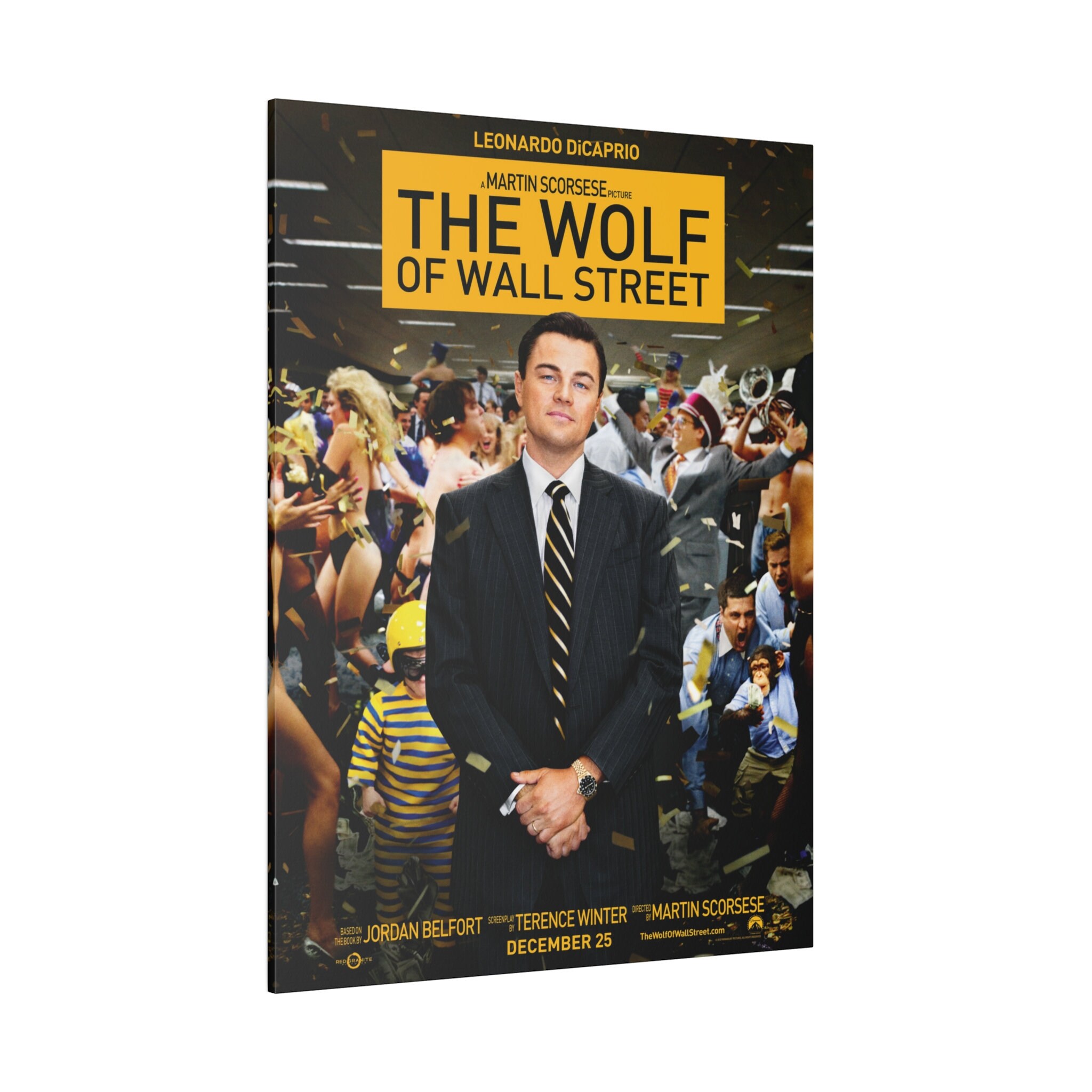 The Wolf of Wall Street Movie Poster Custom Canvas Wall Print - Etsy