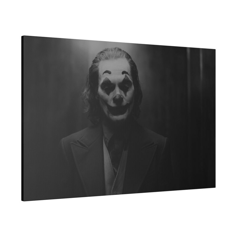 Joaquin Phoenix Joker B/W Custom Canvas Wall Print - Etsy