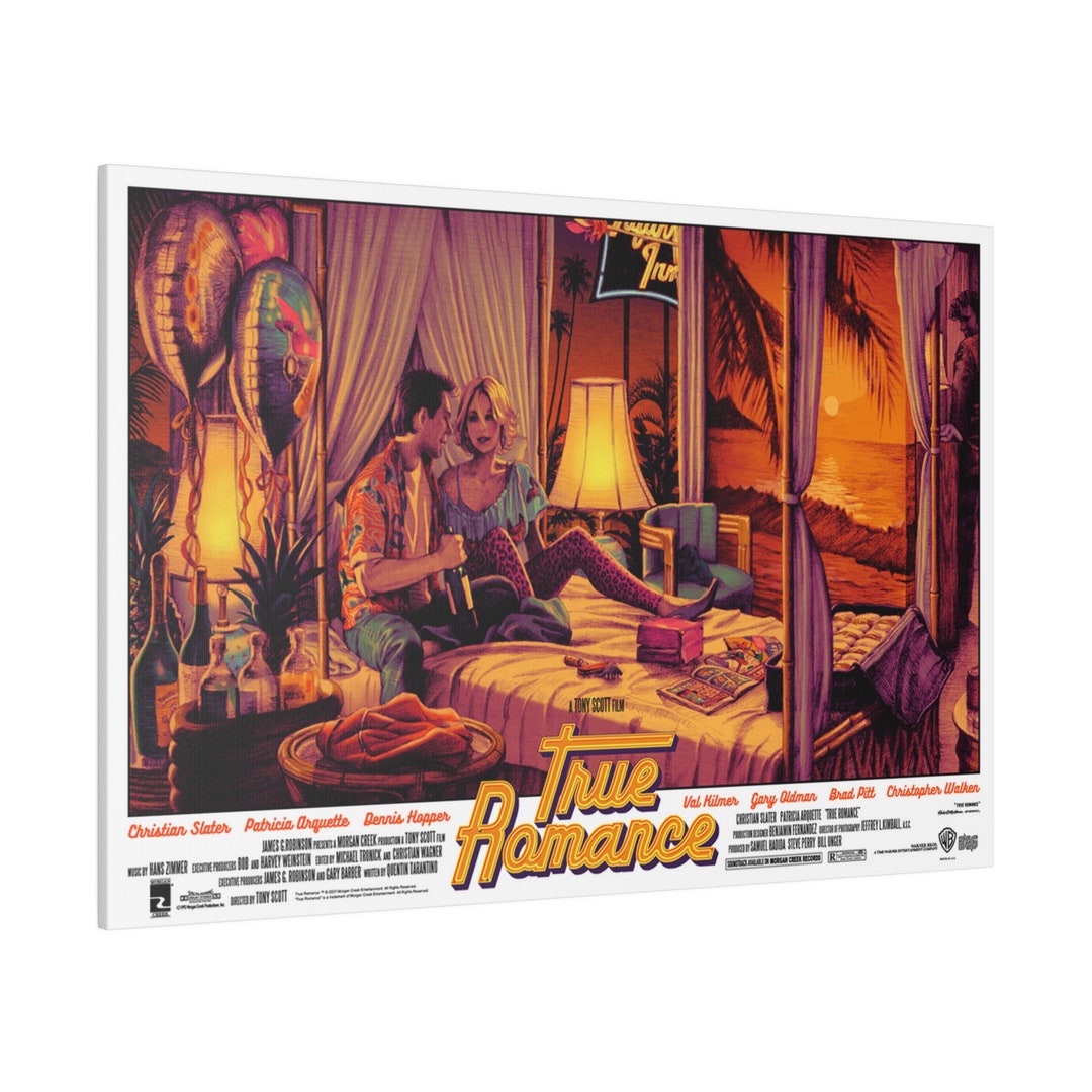 True Romance Art Poster Custom Canvas Wall Print - Etsy
