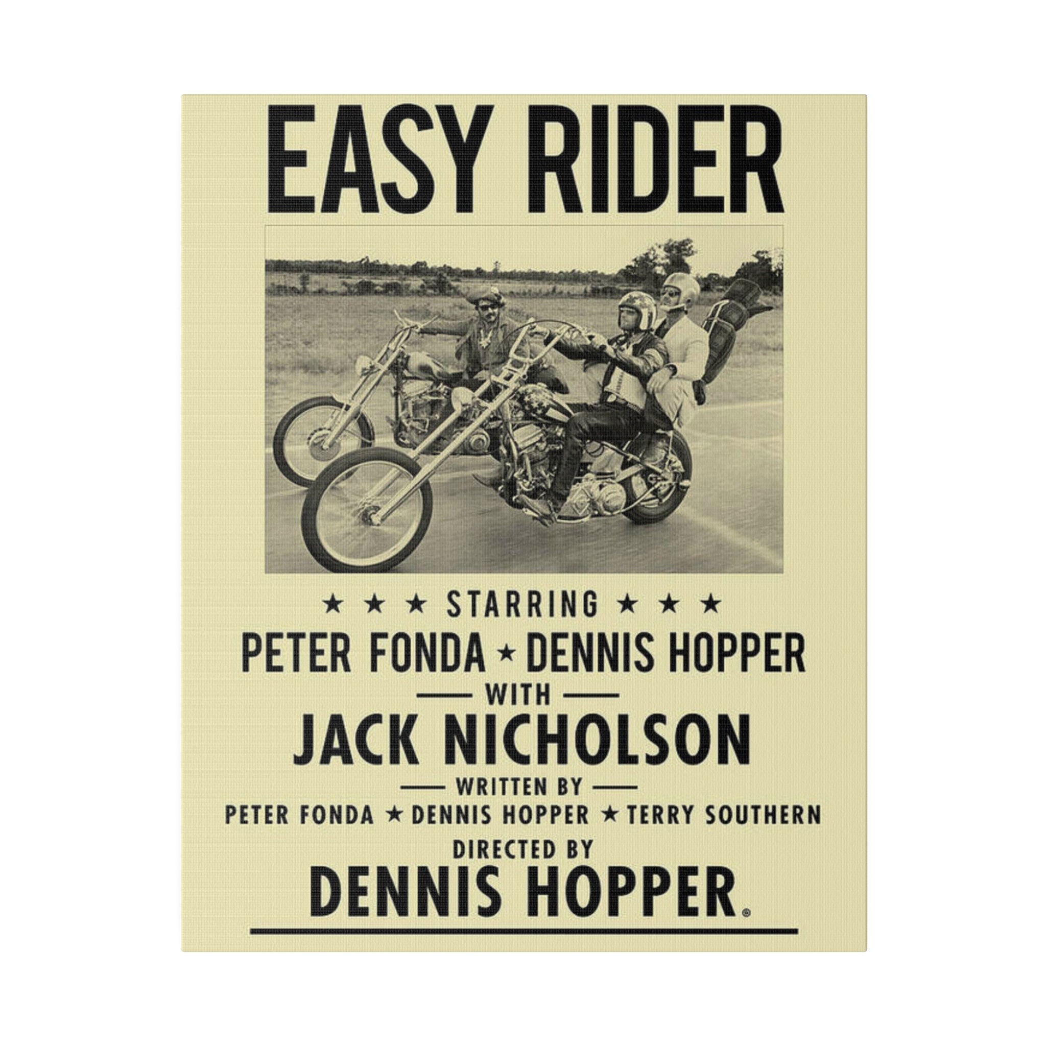 Easy Rider Classic Poster Custom Canvas Wall Print - Etsy