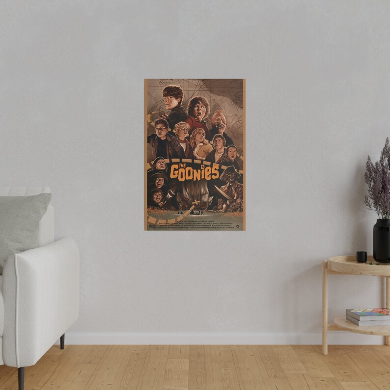 The Goonies Animated Movie Poster Custom Canvas Wall Print - Etsy
