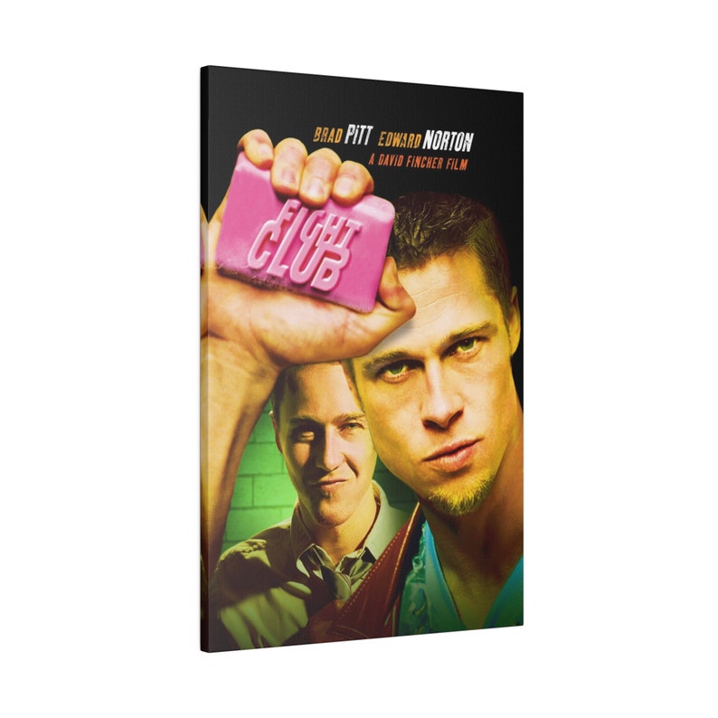 Fight Club Movie Poster Custom Canvas Wall Print - Etsy
