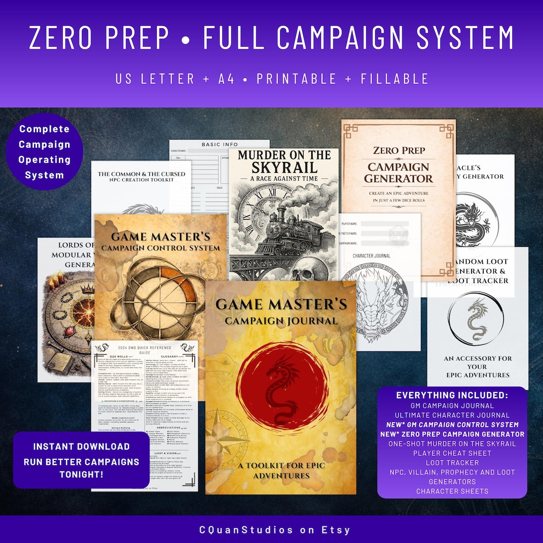 Zero-prep 5e DM System — Instant Play + Session Engine + Campaign Tools ...