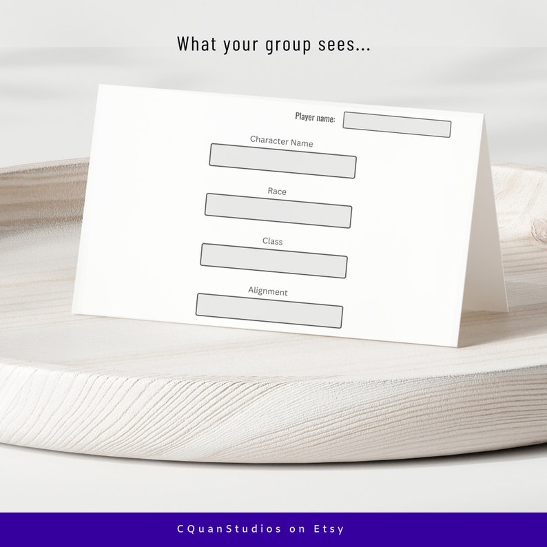 Dnd Name Card, Dnd Cheat Sheet, Quick Reference, Dnd Character Card ...