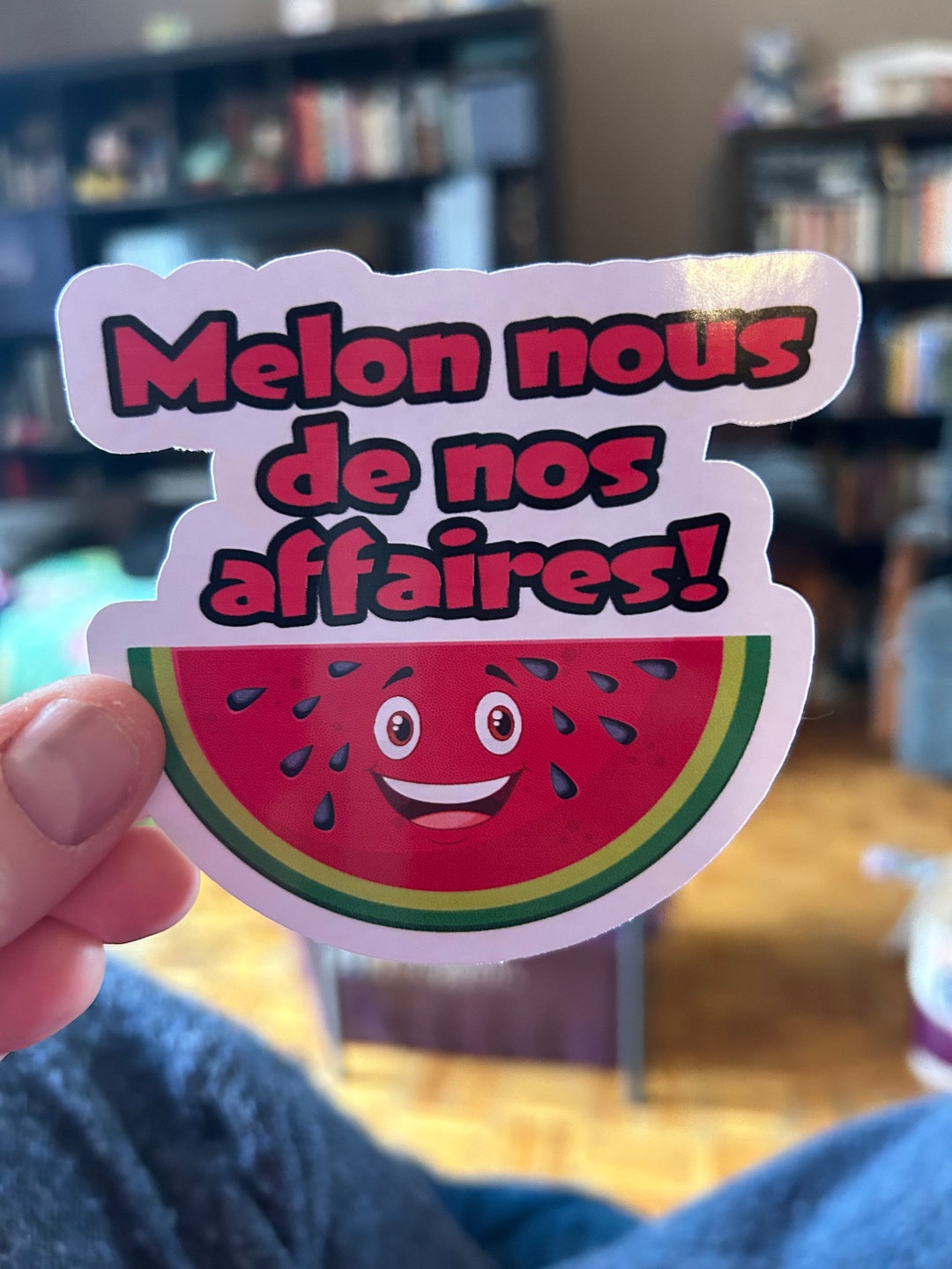 Melon, Funny Sticker, Adorable, Fruit - Etsy