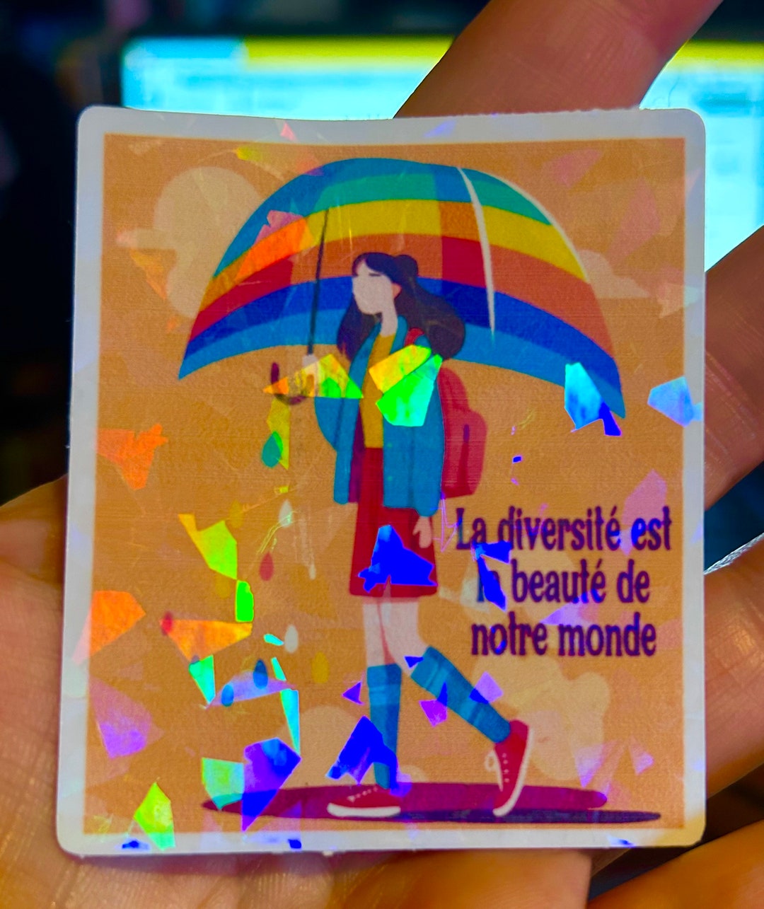 LGBTQ, French Sticker, Holographic, Diversité - Etsy Canada