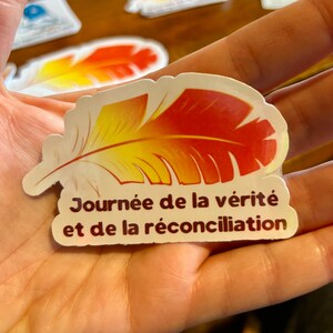2 Stickers, Truth and Reconciliation, Orange Tshirt, French Sticker ...