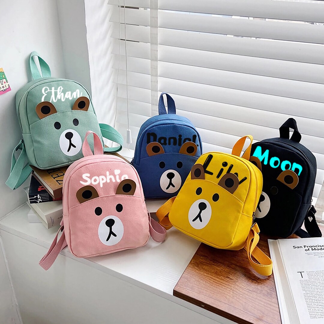 Personalized Kids Backpack With Name Toddler Backpack Custom - Etsy