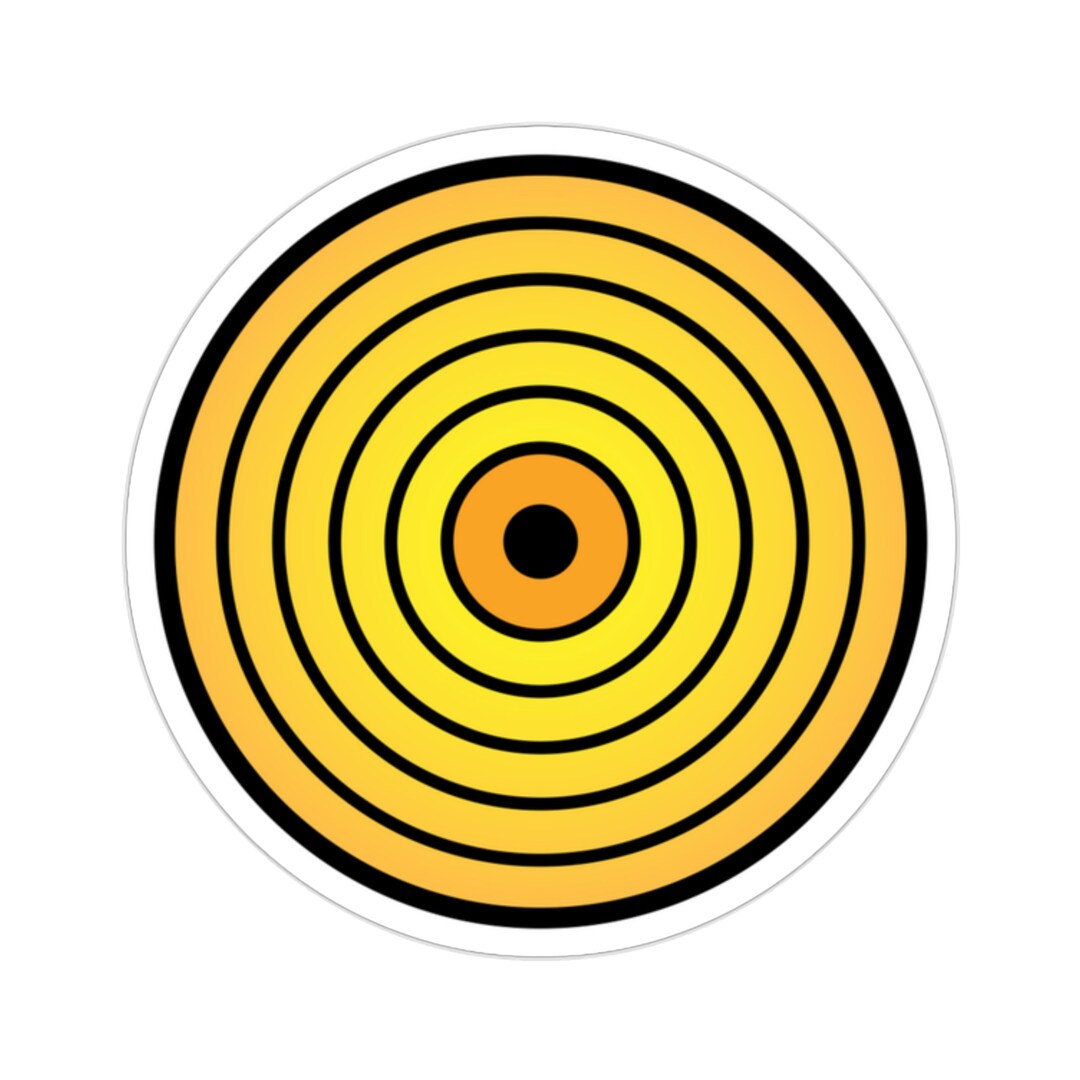 Momoshiki Rinnegan Anime Decal Vibrant Yellow Eye Sticker - Etsy