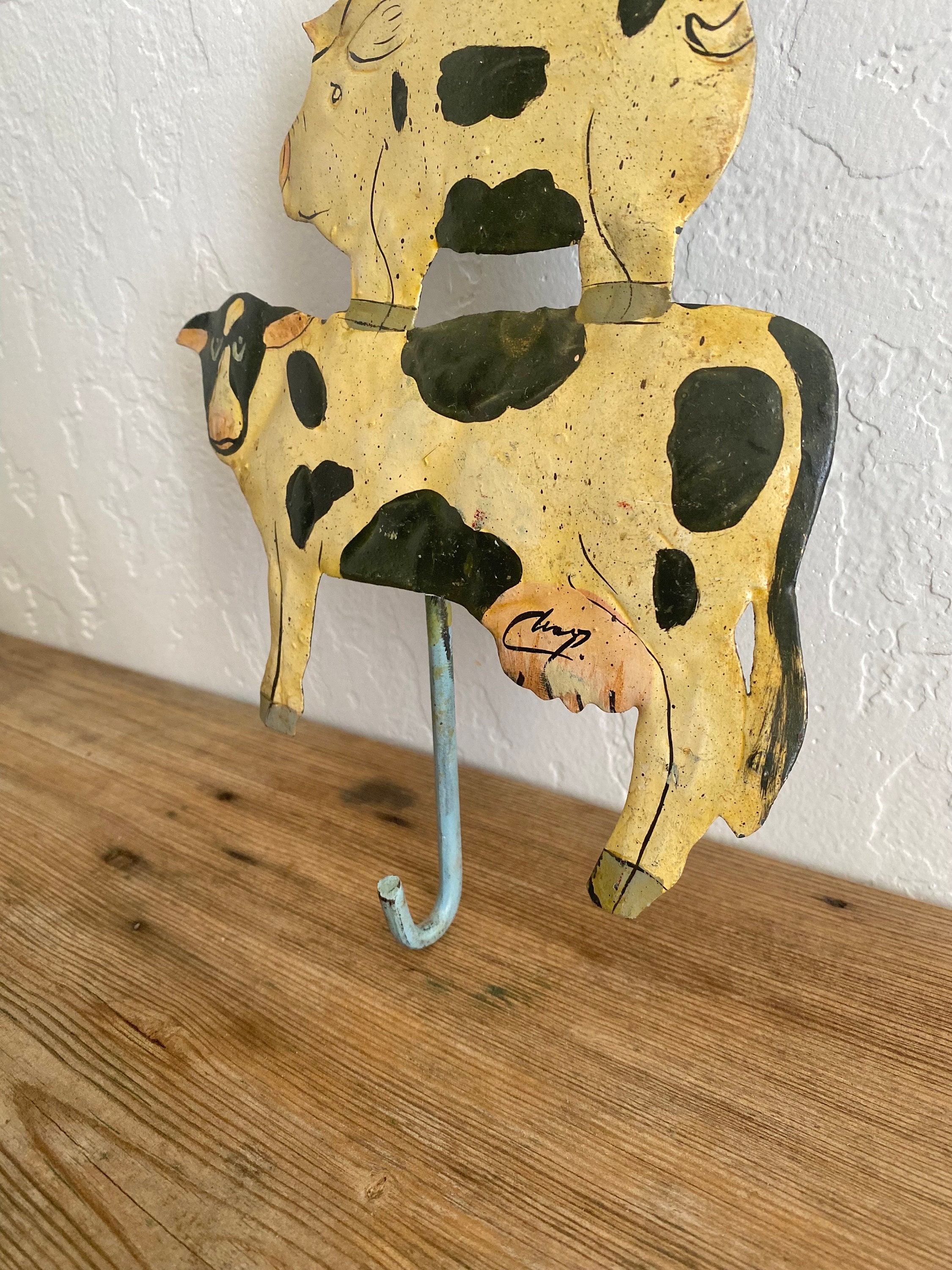 Vintage Metal Farm Animals Wall Hook - Etsy