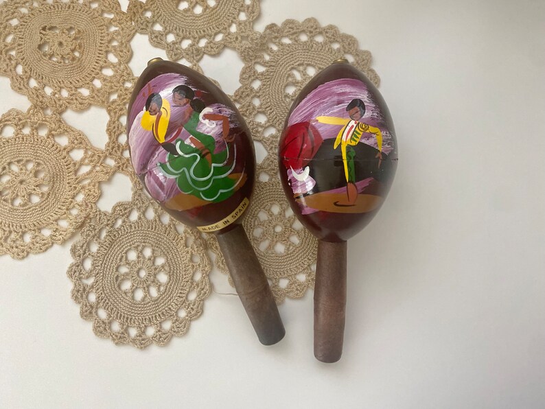 Vintage Maracas Bullfight Dancers Spain - Etsy