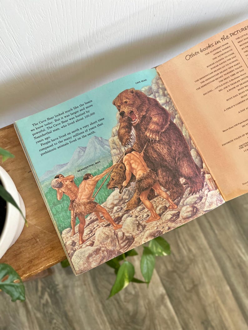 Prehistoric Animals Children’s Book by Peter Zallinger, 1978 - Etsy