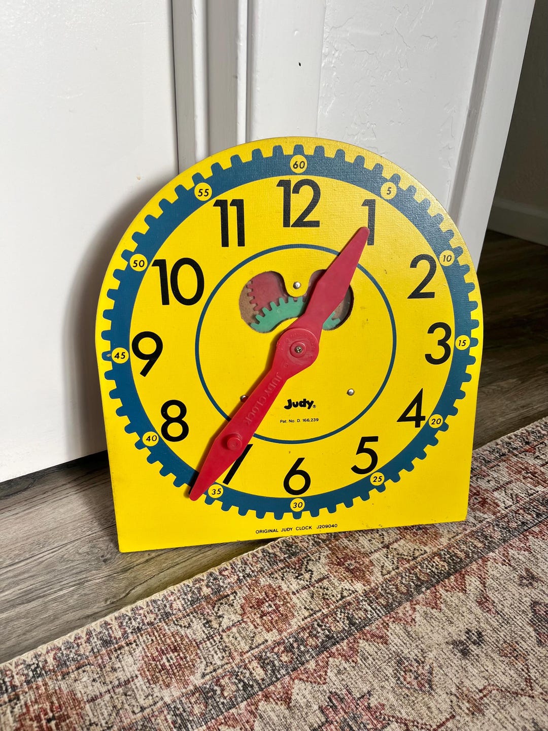 Vintage Judy Clock J209040: Yellow School Teaching Clock - Etsy