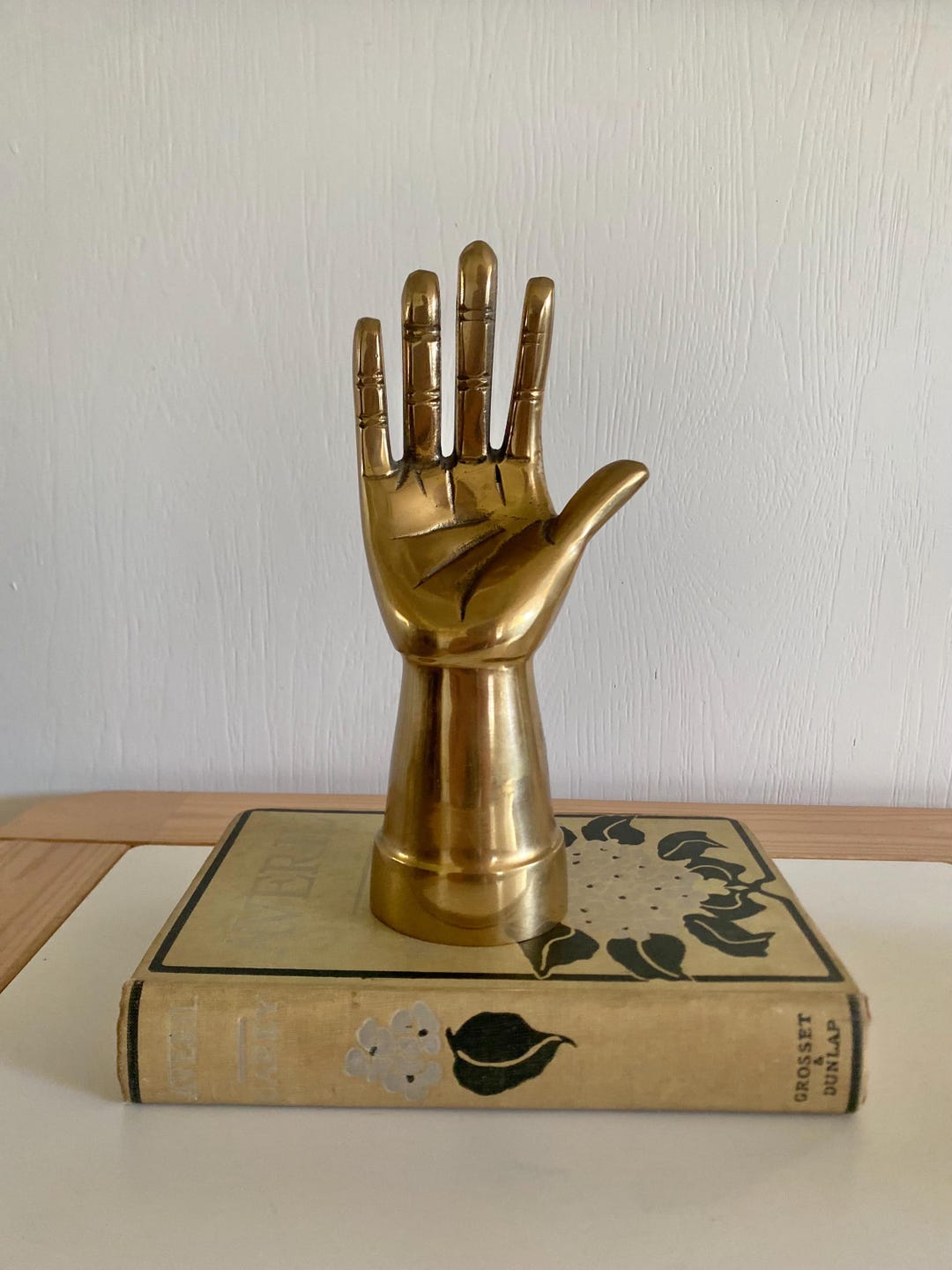 Vintage Brass Hand Sculpture - Etsy