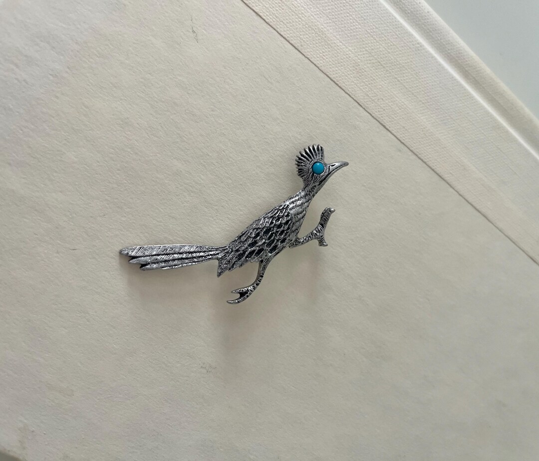 Vintage J. Ritter Roadrunner Brooch Pin - Etsy