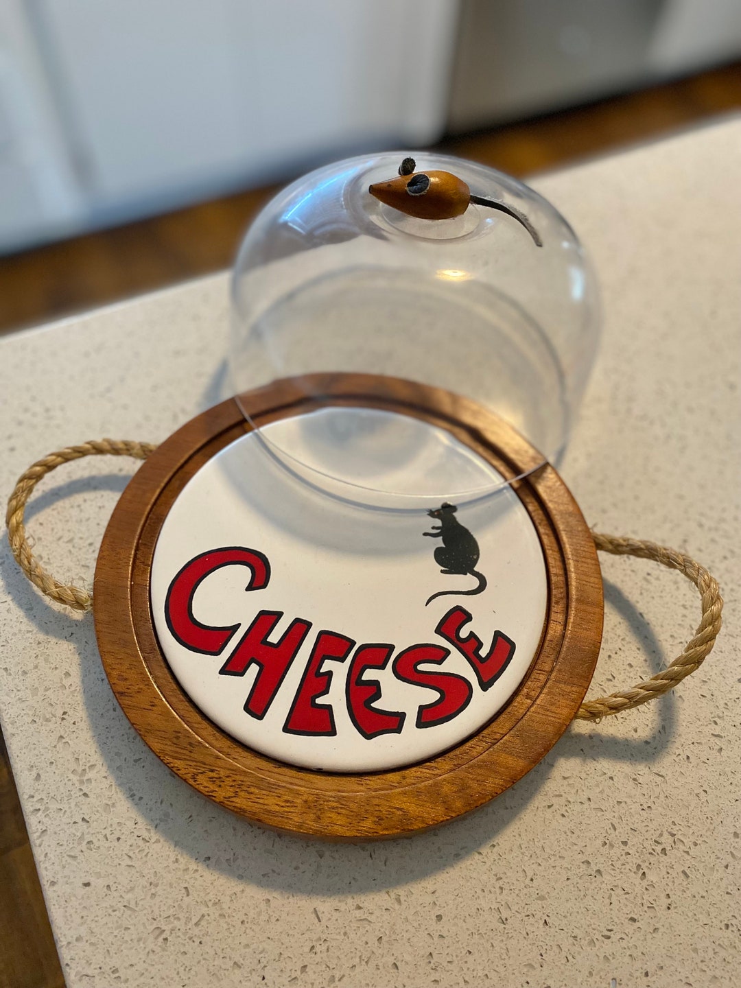 Vintage Cheese Mouse Plate With Dome Cover - Etsy