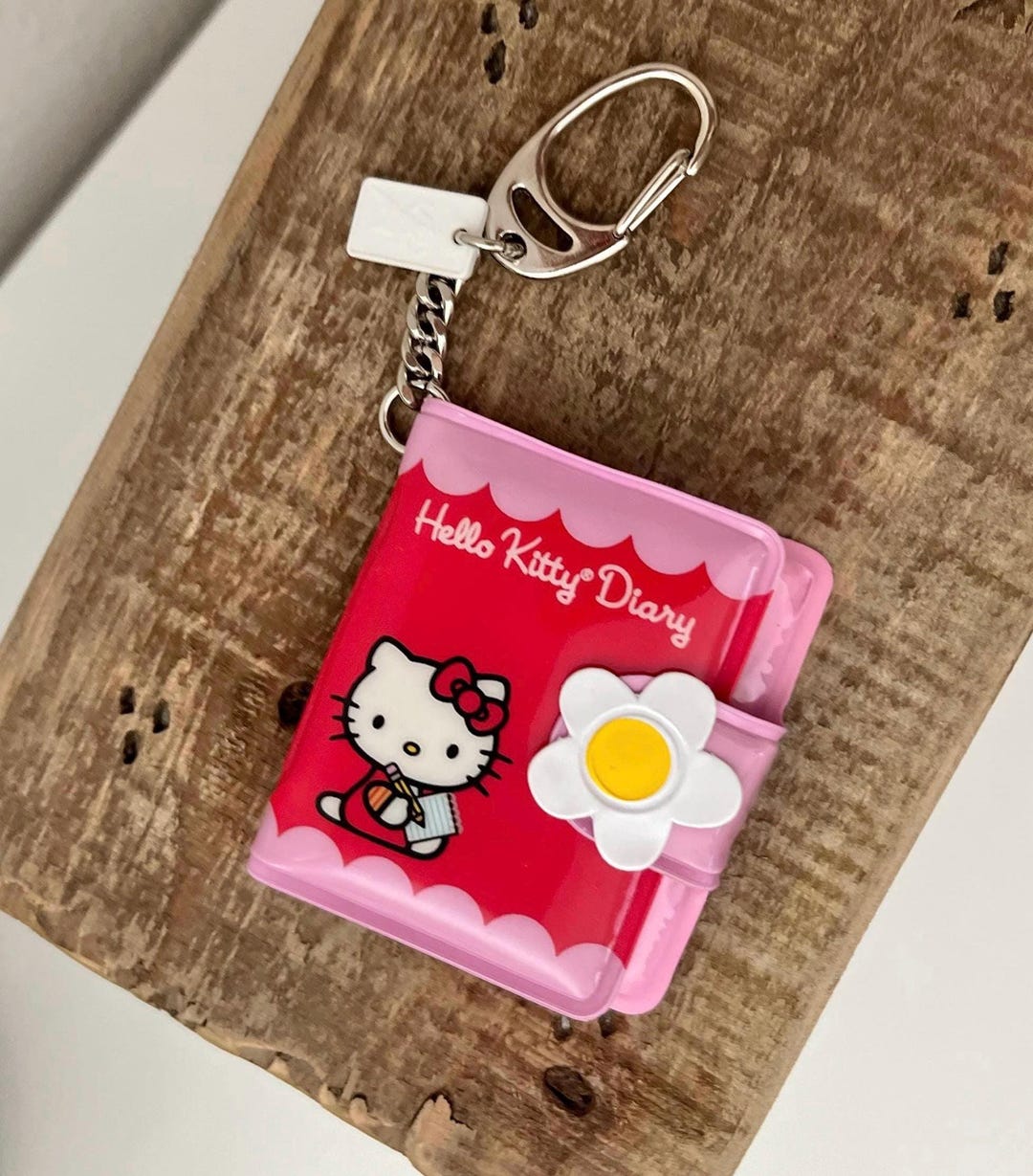 Hello Kitty Mini Keychain Diary - Etsy
