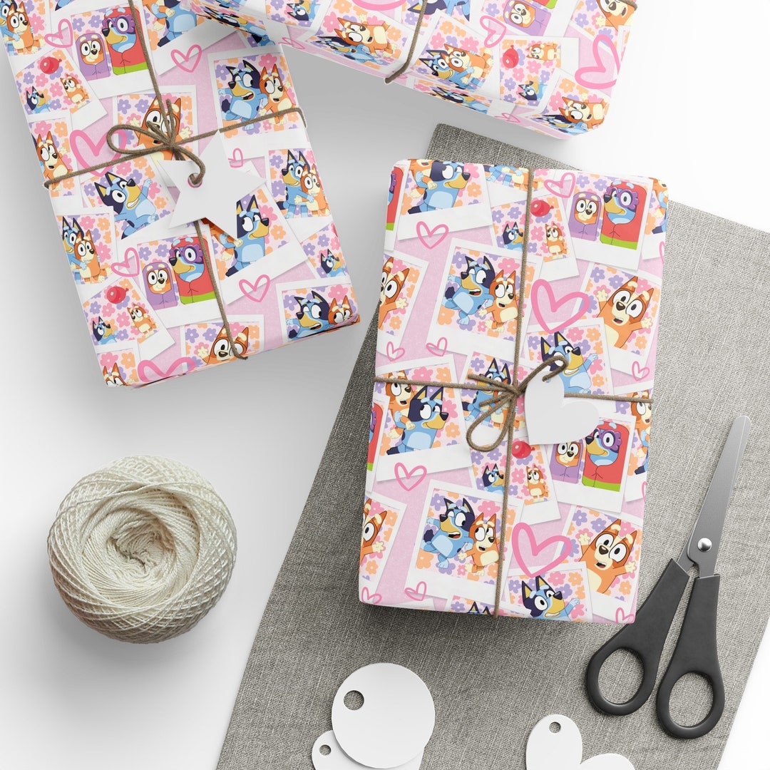 Christmas Wrapping Paper, Disney Christmas Wrapping Paper, Bluey ...