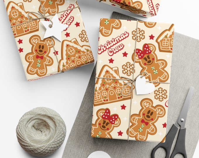 Gingerbread Man & Women Wrapping Paper - Etsy