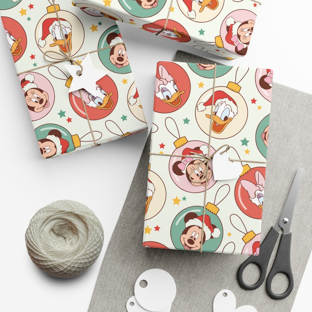 Christmas Wrapping Paper, Disney Christmas Wrapping Paper, Ornament ...