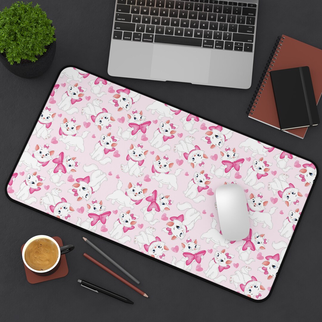 Magic Mouse Desk Mat, Marie Desk Mat, Pink Mouse Pad, Main Street ...