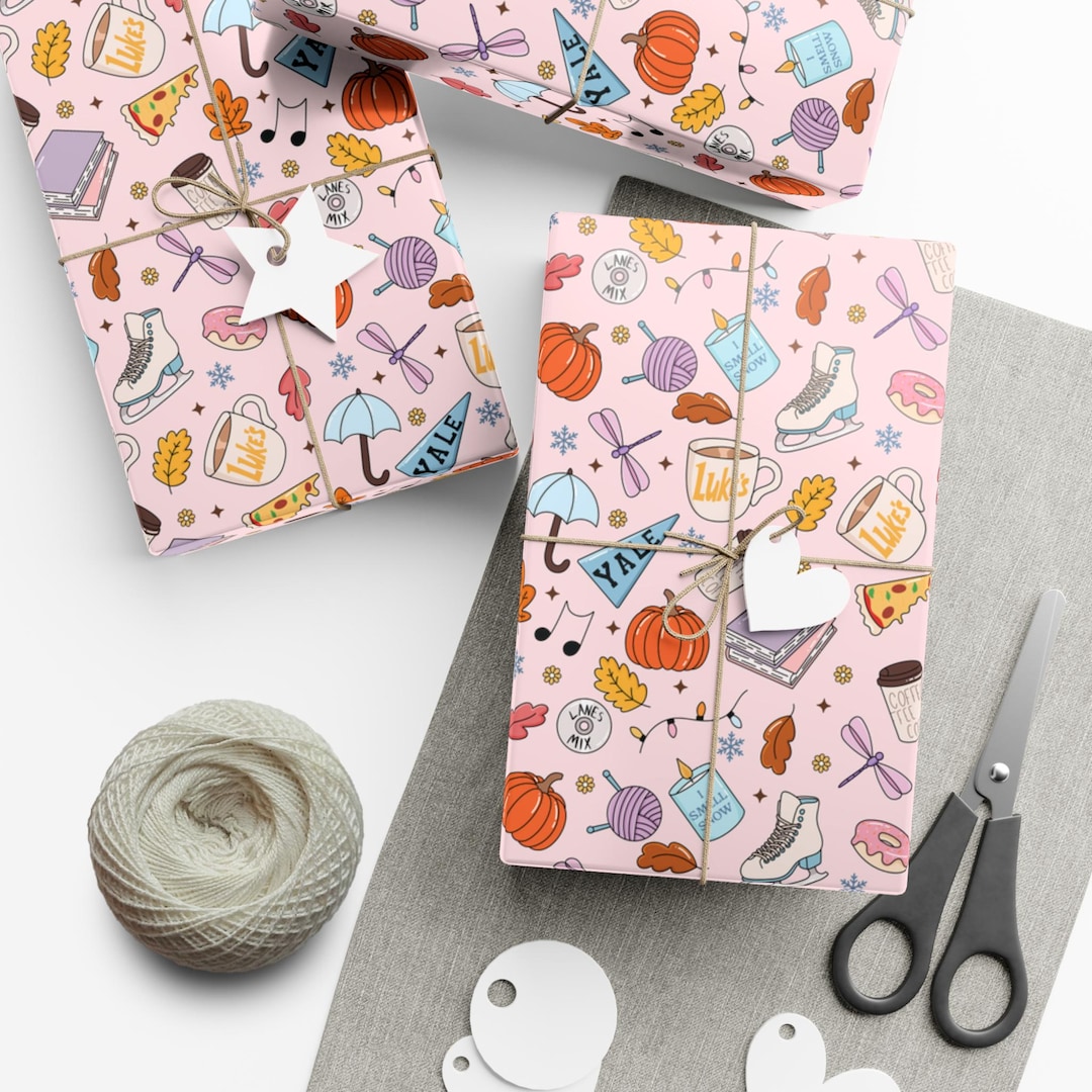 Christmas Wrapping Paper, Gilmore Girl Christmas Wrapping Paper, Lukes ...