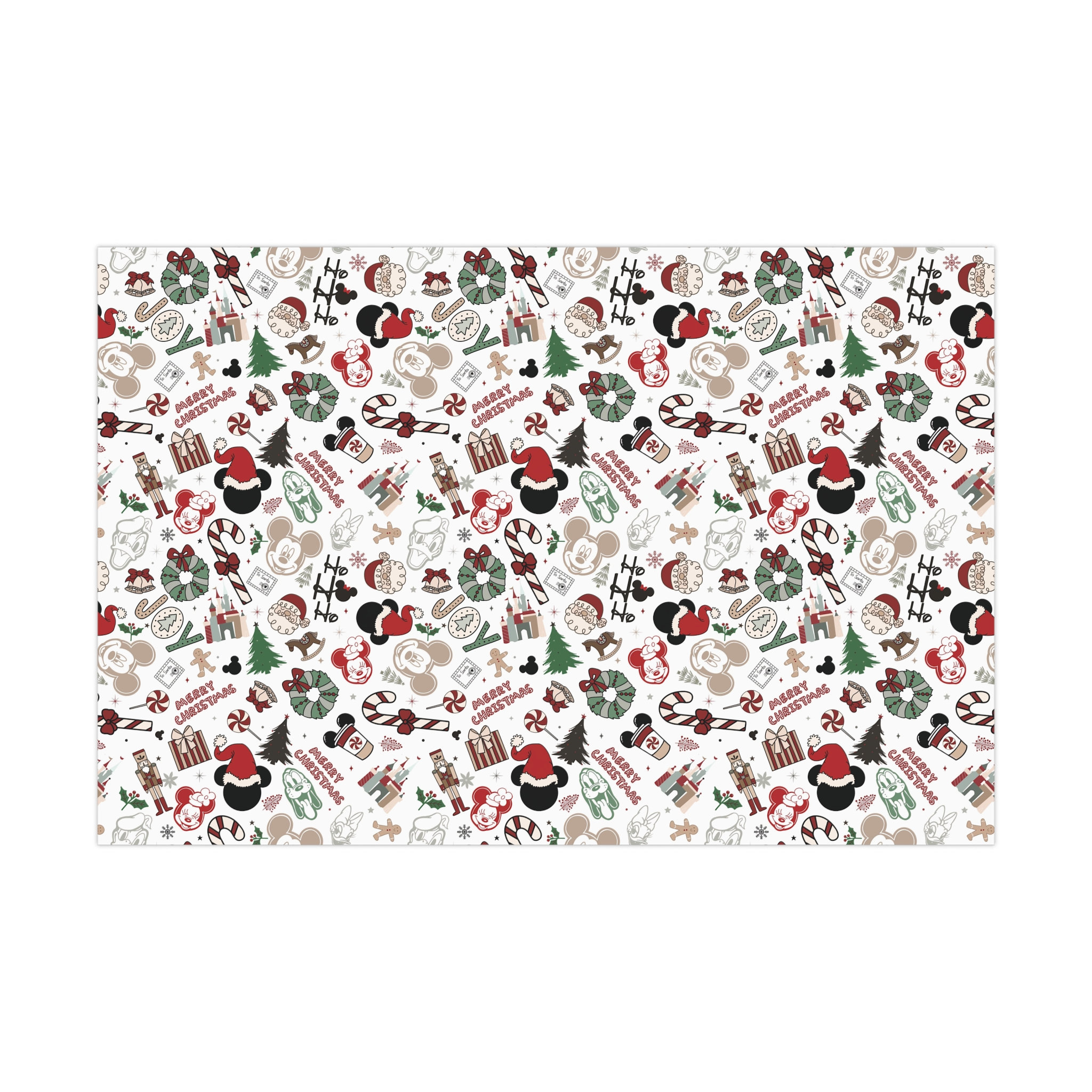 Christmas Wrapping Paper, Magic Castle Wrapping Paper, Disney Wrapping ...