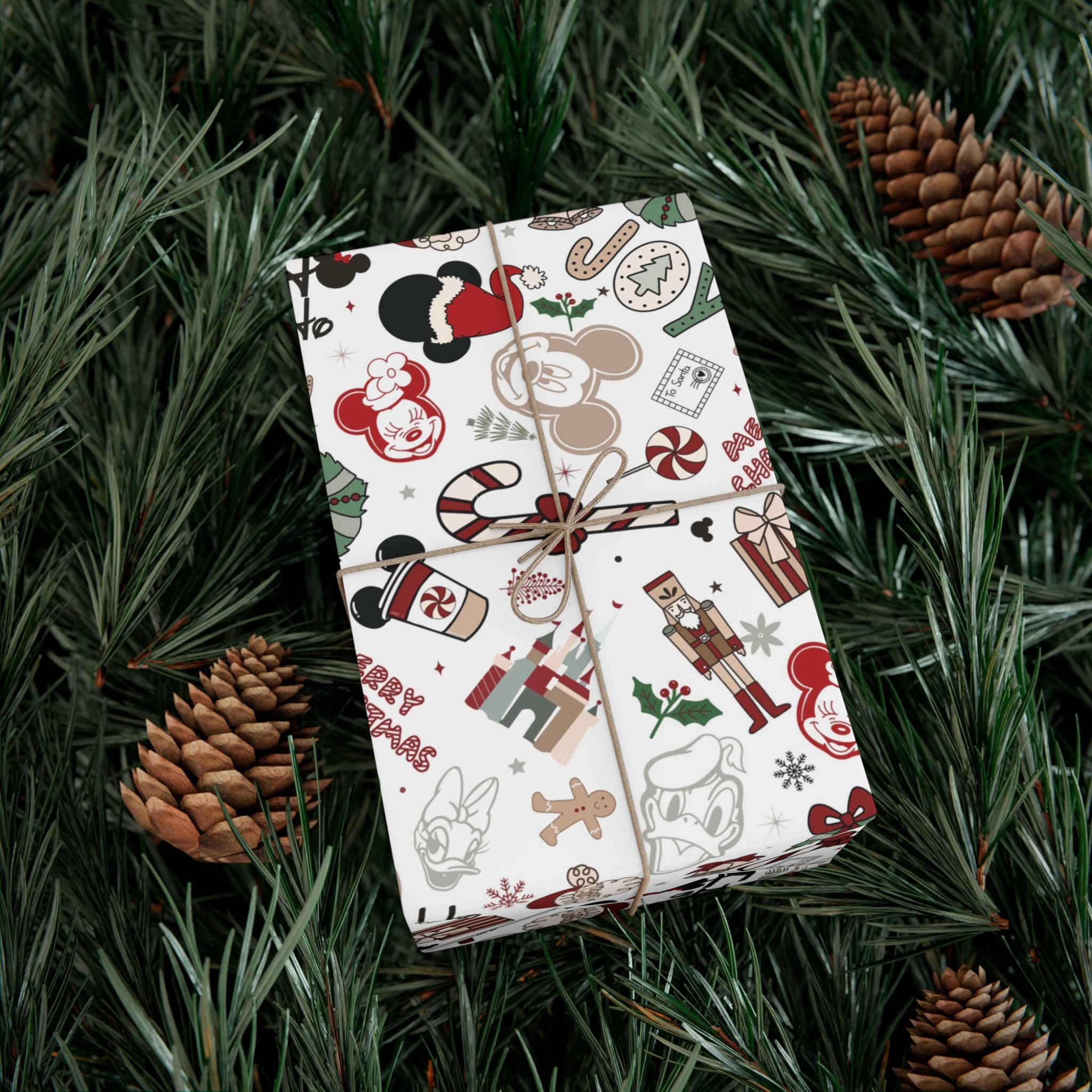 Christmas Wrapping Paper, Magic Castle Wrapping Paper, Disney Wrapping ...