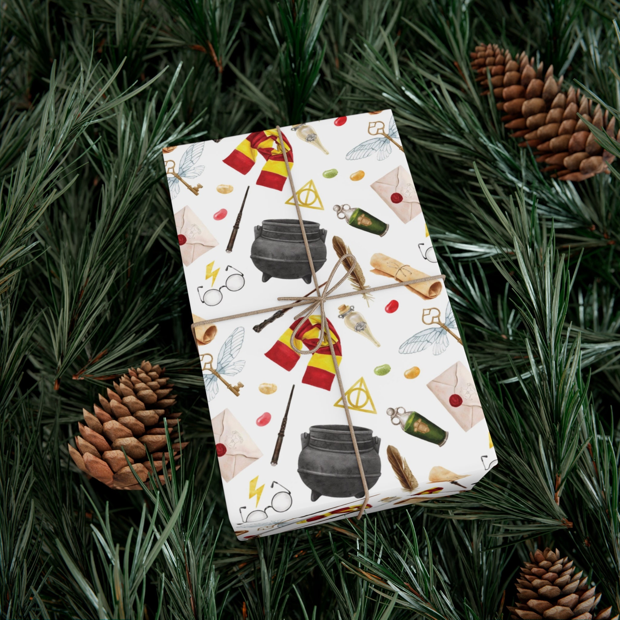 Christmas Wrapping Paper, Harry Potter Wrapping Paper, Birthday ...