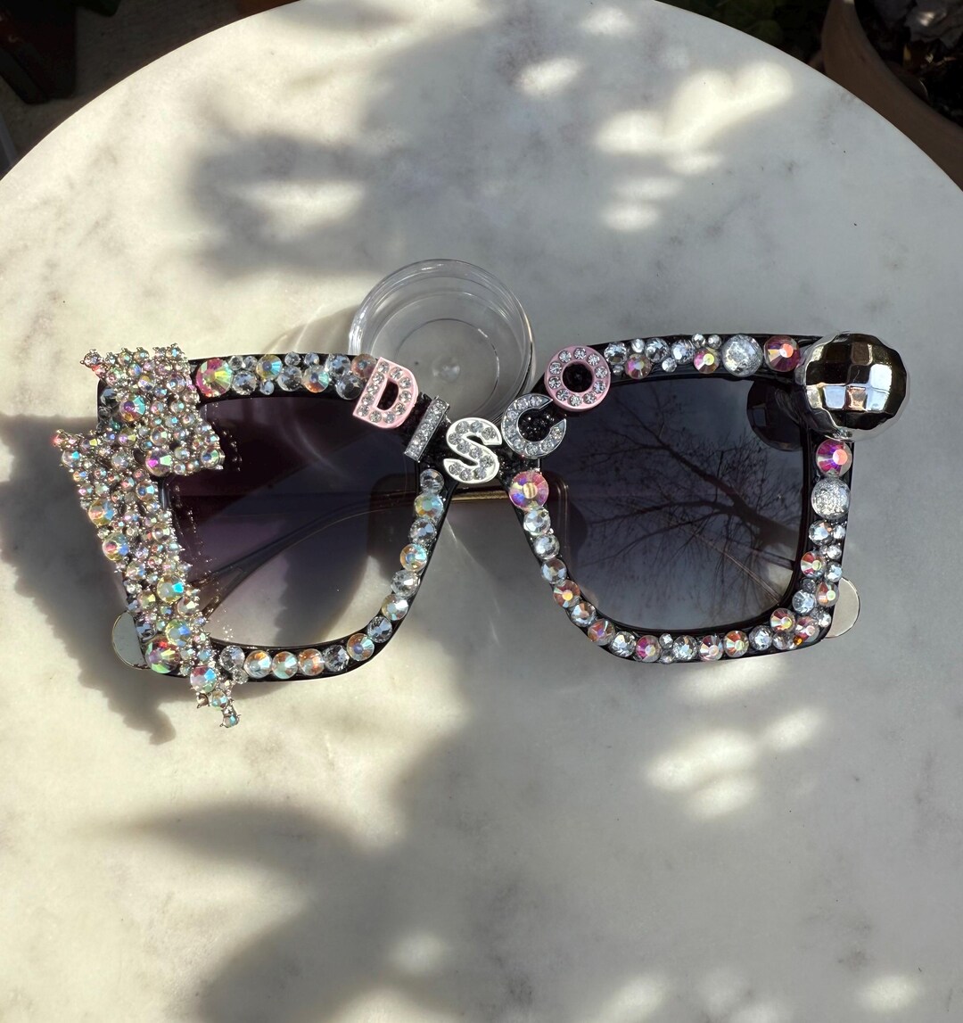Widespread Panic Disco Show Shades. Disco Ball and Sparkly Lightning ...