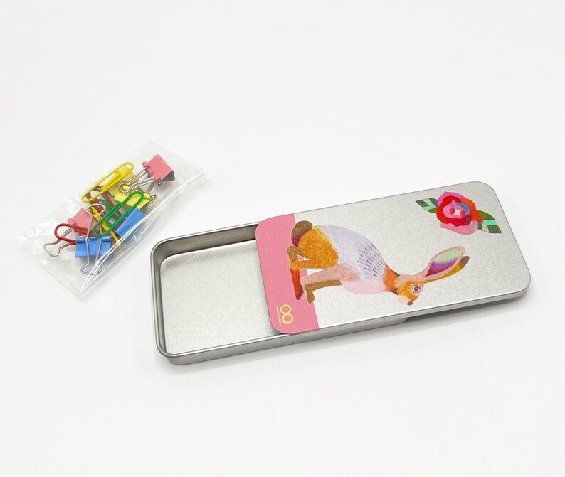 Sewing Notions Tin Box-cute Animal Pocket Tin-metal Storage Tin-slider ...