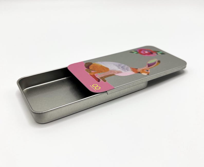 Sewing Notions Tin Box-cute Animal Pocket Tin-metal Storage Tin-slider ...