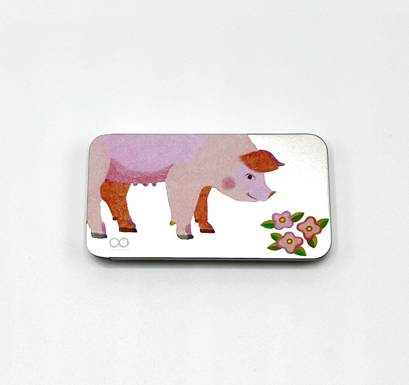 Sewing Notions Tin Box-cute Animal Pocket Tin-metal Storage Tin-slider ...