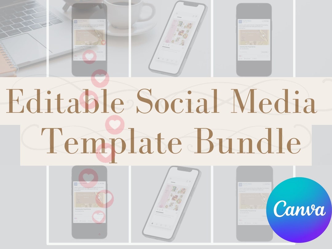 Social Media Template Bundle Digital Instagram Template Canva Template ...