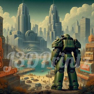 Fallout 4 Inspired Digital Backgrounds Download - Etsy