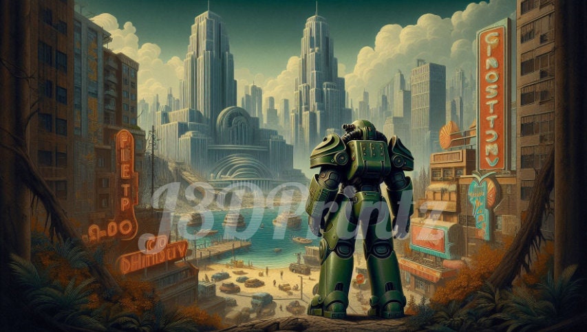 Fallout 4 Inspired Digital Backgrounds Download - Etsy