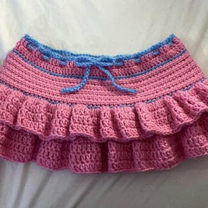 Ruffled Crochet Mini Skirt Pattern - Etsy