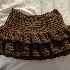 Ruffled Crochet Mini Skirt Pattern - Etsy