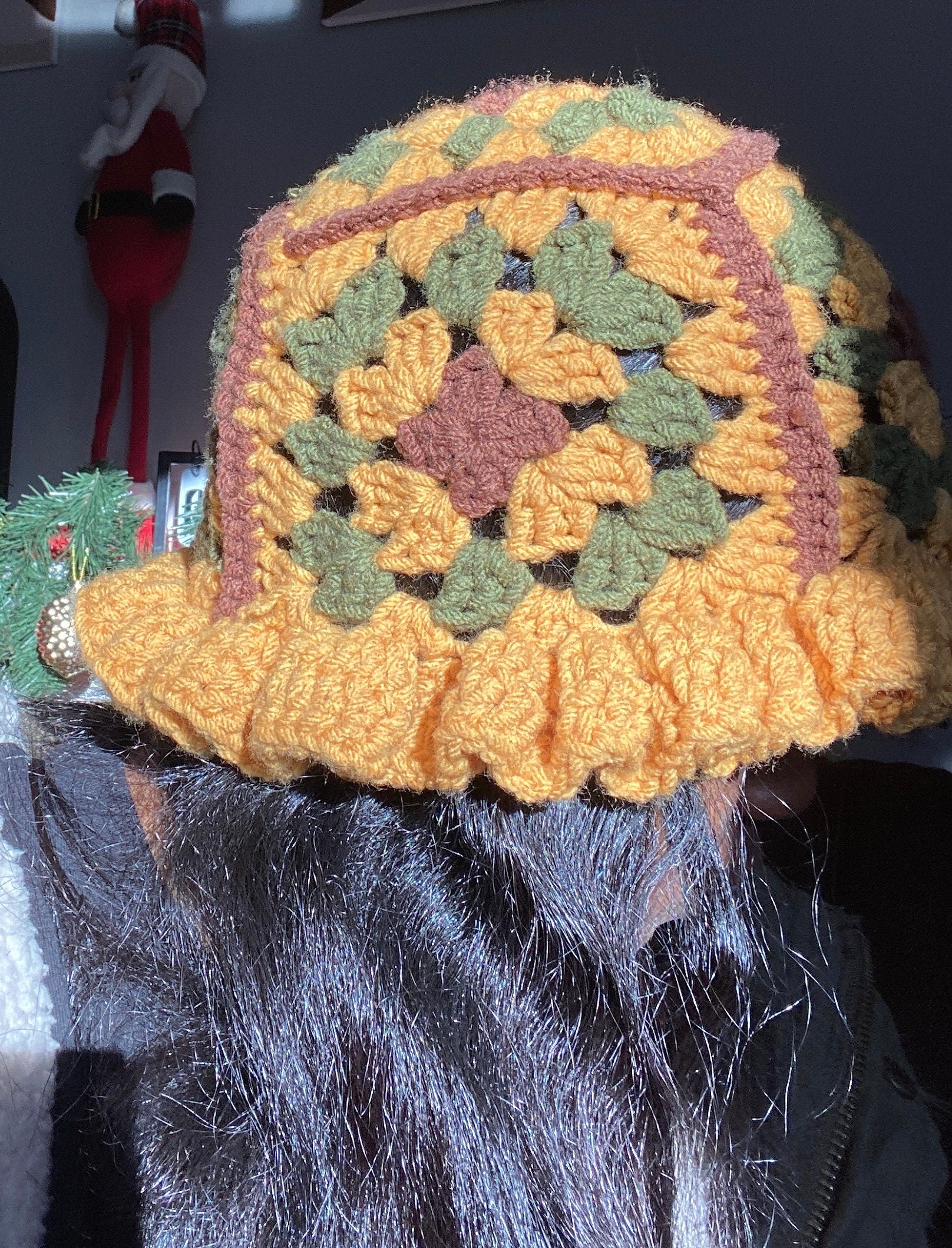 Ruffled Crochet Hat - Etsy