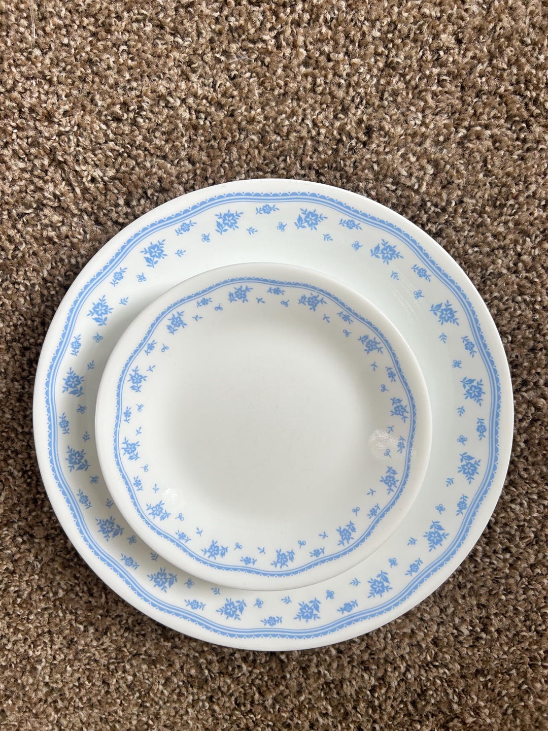 Set of 14 Corelle Morning Blue Dinner & Side Plates - Etsy